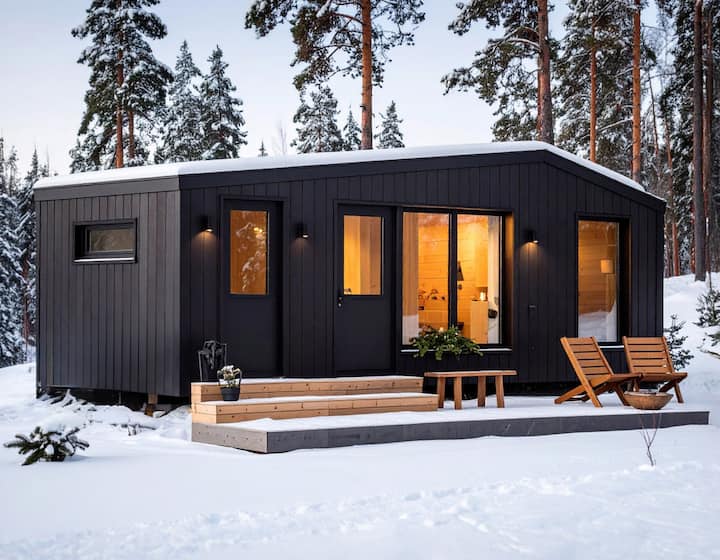 Ylläs Cabin Along Skibus Route | Work, Ski & Relax - Äkäslompolo