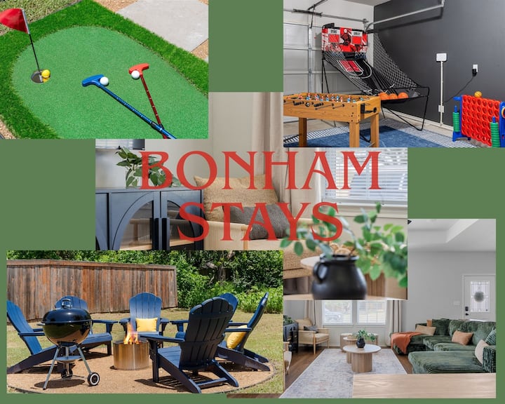 Family Fun Getaway| Game Room| Fire Pit| Mini Golf - Bonham State Park, Bonham