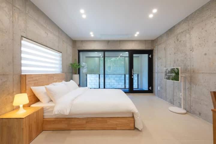 미니풀장이 있는 객실 객실, 102호(미니풀/4계절운영) - Gangneung-si