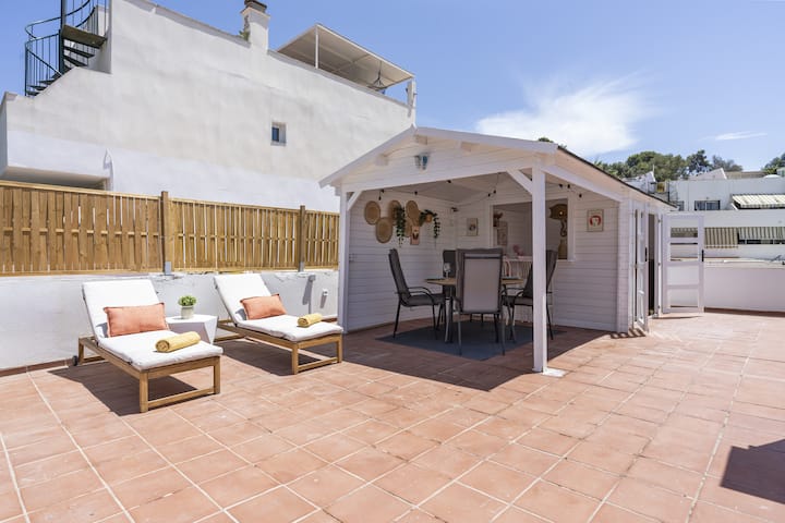 Terrasse Privée Sur Avec Bar & Piscine - Benalmádena