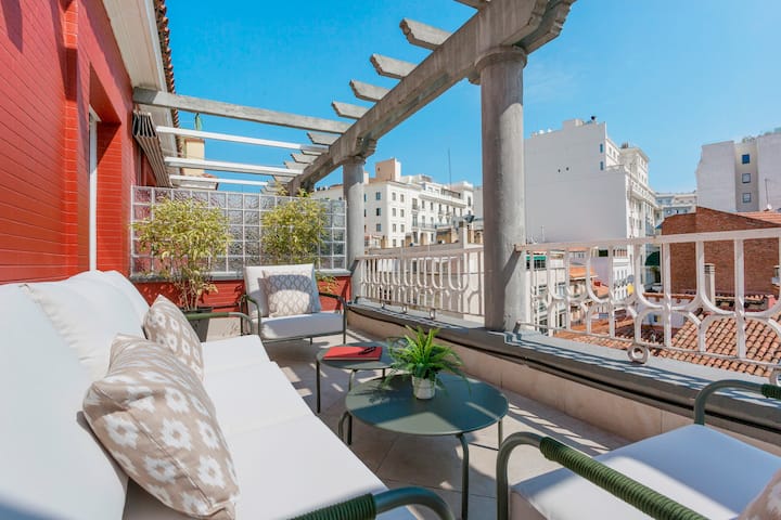 Bright Apt With Terrace In Central Madrid. Abada - Madrid