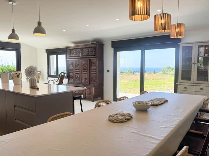 Villa Kermilon Vue Mer Imprenable Et Calme 12p - Finistère