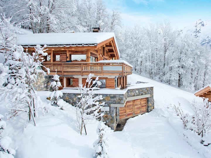 Chalet 5*, 9 Voyageurs, Spa, Vue Panoramique - Le Chinaillon