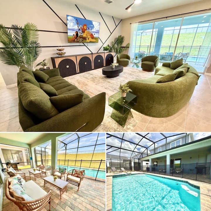 2338 Sr 8bd - Amazing Sunny Pool - Near Disney - Florida