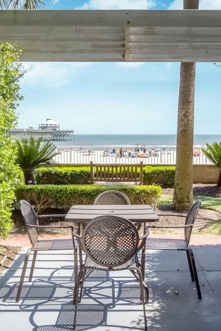 Sweet Ocean View And Private Juliet Balcony - Folly Beach, SC