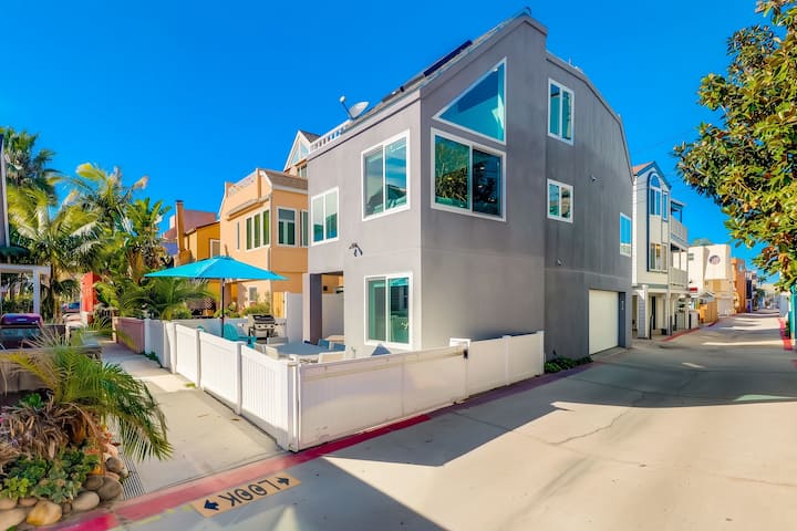 Bay & Beach | Rooftop, Fire Pit, Ac, Parking - Mission Beach - San Diego