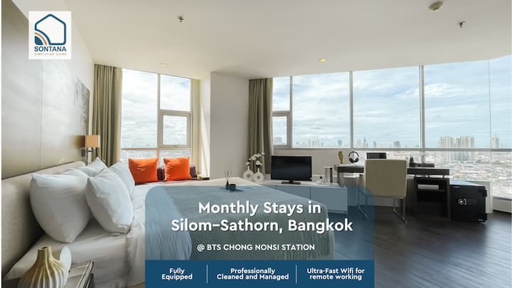 Spacious City 118 Sqm︱fast Wifi︱bts Chong Nonsi - Bangkok