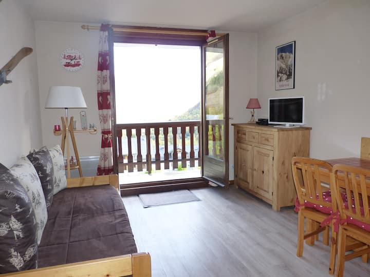 Studio, 5pers, Balcon, Vue Montagne - Le Corbier
