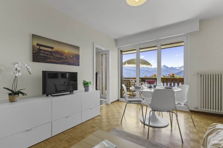 Crans-montana - Studio, 2 Pers - Balcon & Vue - Crans-Montana