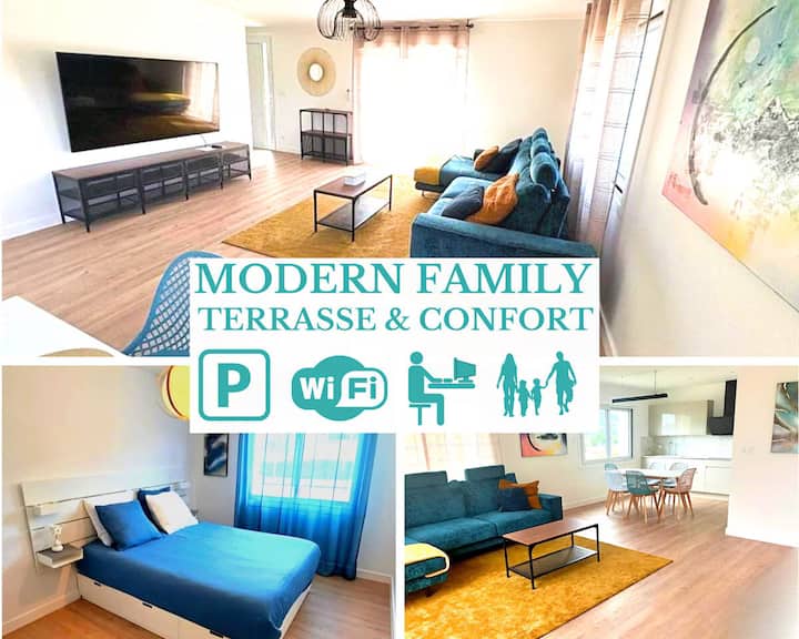 Modern'family Neuf Vue Pilat - Clim & Parking - Anjou