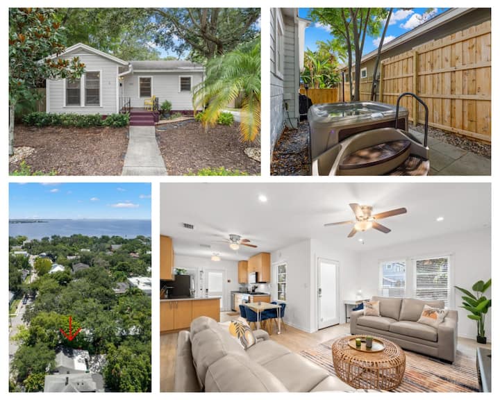The Hyde Out | Spacious Hyde Park Home W/ Hot Tub - Tampa, FL