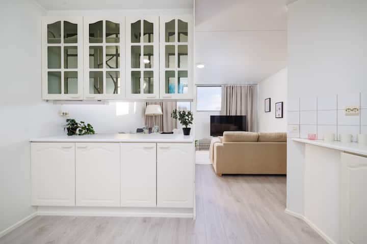 Spacious 1br Apt. Near City Center | Free Parking - Kempele