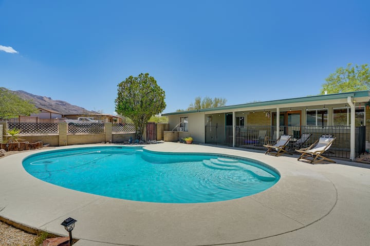 Near Catalina Hiking Trails: Mtn-view Home W/ Pool - Catalina State Park, Tucson