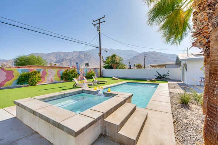 Outdoor Oasis W/ Pool: Pink Palm Springs Paradise! - Palm Springs, CA
