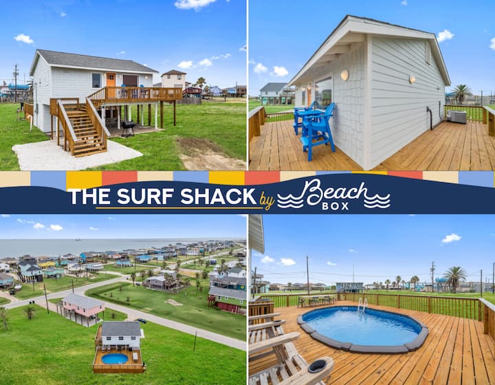 Classic, Cozy Bungalow With Large Deck Near Beach - Surfside Beach, TX