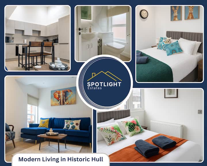 Stylish Top-floor 2-bed Apartment - キングストン・アポン・ハル