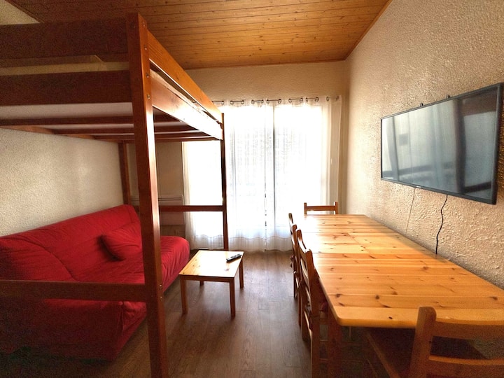 Studio + Coin Cabine Vue Montagne 6 Personnes - Bu - Vars