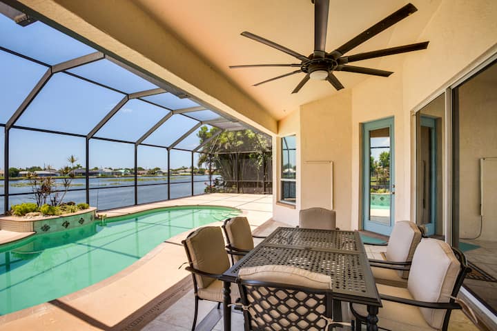 Dock & Outdoor Oasis: Waterfront Cape Coral Home - Sanibel Island, FL