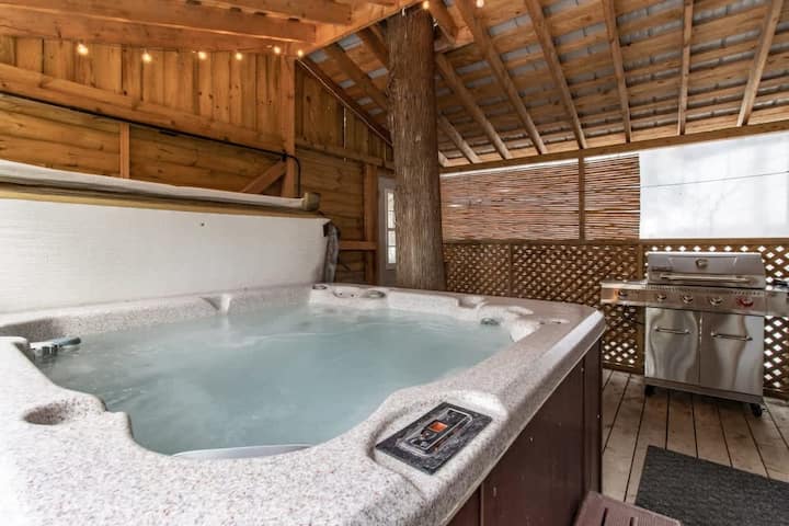 Chalet Rustique Avec Vue Et Spa - Baie-Saint-Paul
