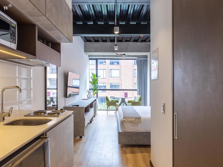 W * | Pleasant Loft In Parque Virrey - Bogotá