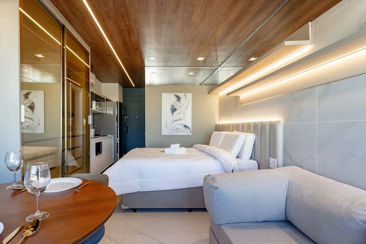 Espaço úNico: Apt Luxuoso C/ Cama Queen Em Moema - Congonhas-São Paulo Airport (CHG)