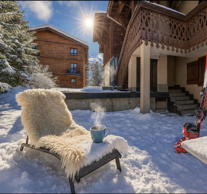 Nid Douillet Avec Balcon En Plein Argentière - Vallorcine