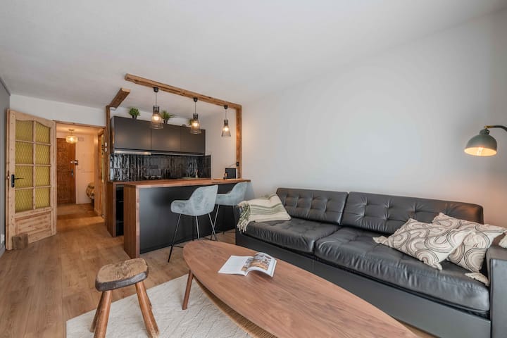 Studio Chaleureux Avec Balcon à Argentière - Vallorcine