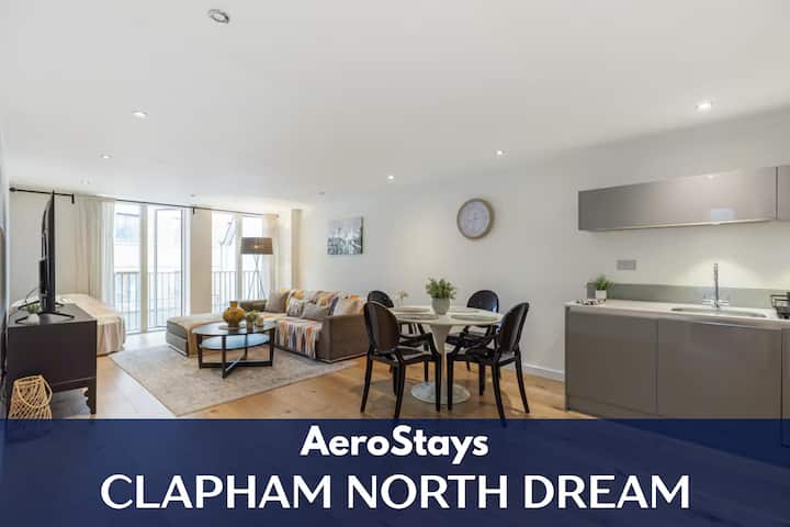 Gorgeous 2br/2ba W/balcony & A/c- Clapham North - London