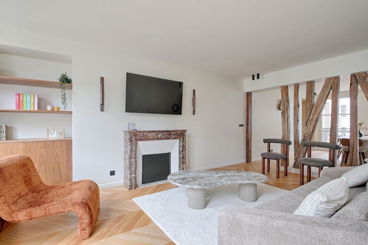 Heart Marais Bright 2b, 6p, Ac By Melvane - Paris