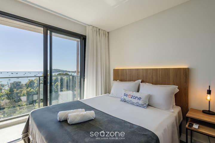 Studio W/ Sea View And Balcony In Penha - Pso0603 - Penha