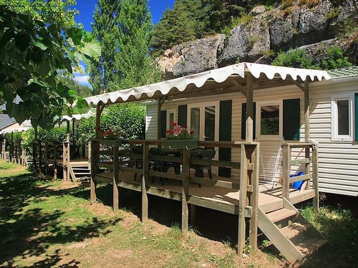 Mobil Home 6 Pers Avec Terrasse - Meyrueis