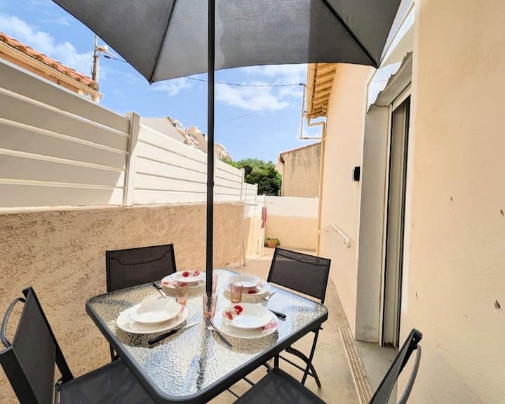 Maison Typique à 20 M De La Plage Et Du Port - Canet-en-Roussillon
