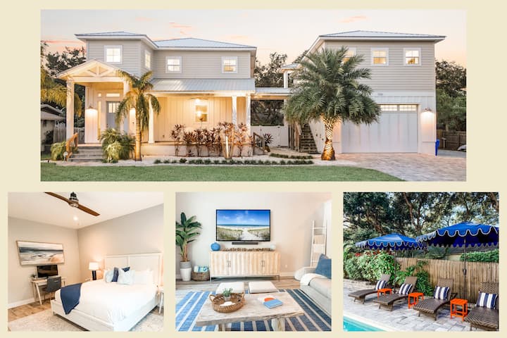 Luxury Home - Sauna + Pool + Spa + Cart + Beach - St. Augustine, FL