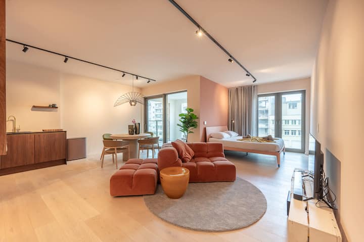 Beautiful Studio With Designer Interior & Terrace - Ostende