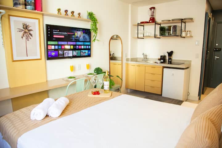 Loft Em Copacabana A 300m Da Praia! Wi-fi | Tv - Rio de Janeiro