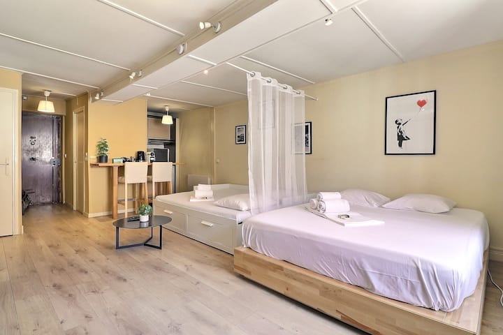 Grand Studio - Hyper Centre-ville - 4 Personnes - Lyon