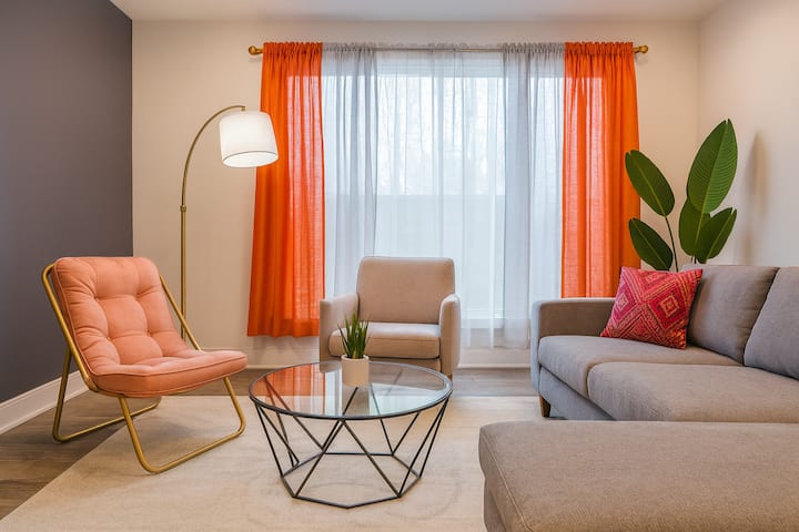 Bright 2br Apt ,Queen Bed ,Wi-fi , Free Parking - Philadelphie, PA