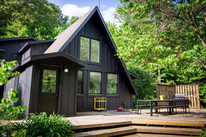 A-frame Near Ada Pool, Hot Tub, Fire Pit + Games - Michigan