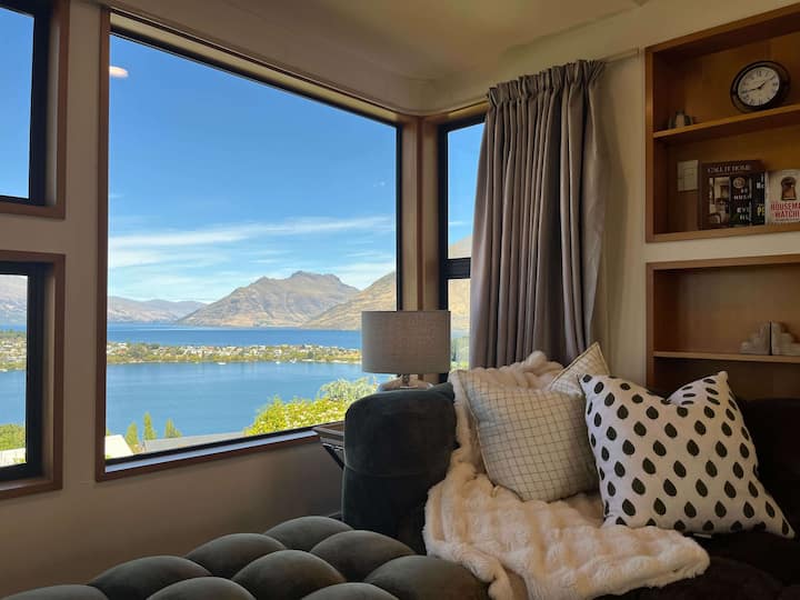Queenstown Hill Comfort, 4br, Views, Fireplace - ニュージーランド クイーンズタウン