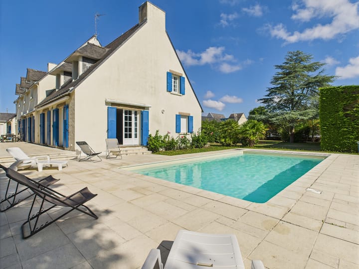 650m De La Mer-grande Maison Pour 10 Avec Piscine - Le Pouliguen