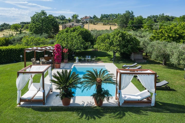 Villa Monticelli - Pool, Ac, Privacy, Hillview - Fano