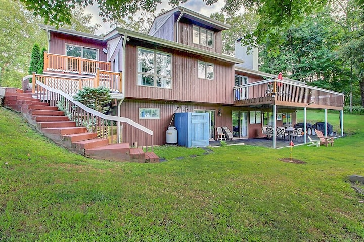 Lakefront Family Retreat~private Pool~game Room - Swartswood State Park, Swartswood