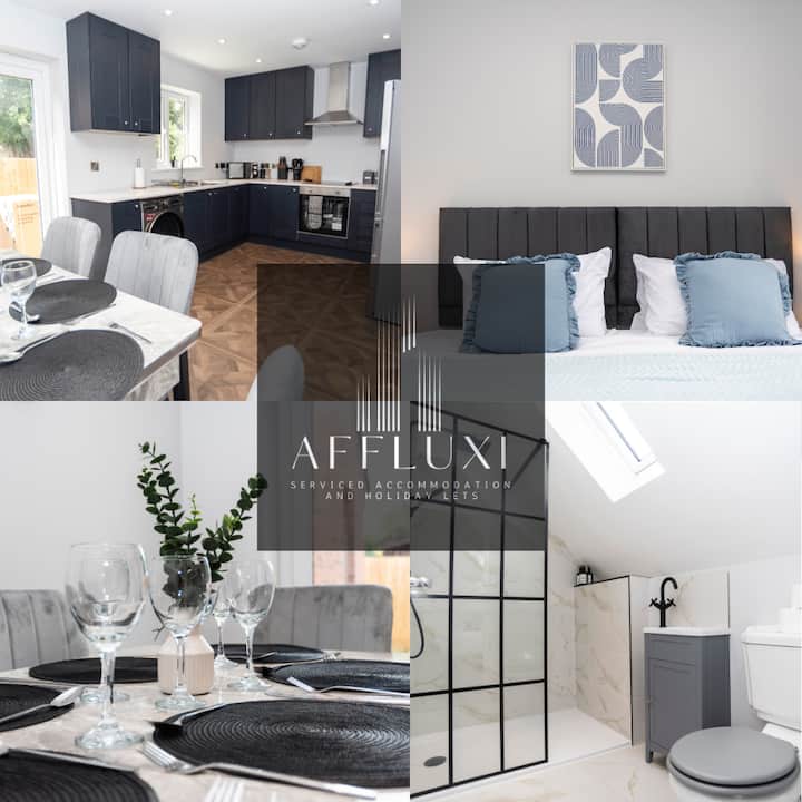 Central Telford Home - Sleeps 8 - Private Parking - Telford
