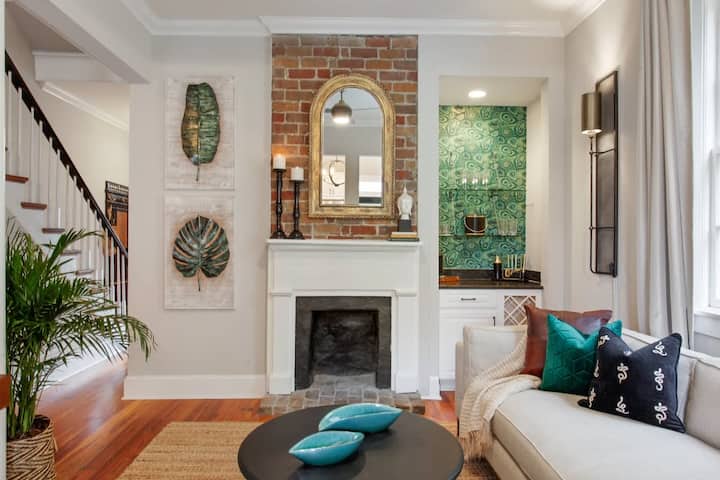 Charming, Historic Restored Home | Whitefield Sq - Savannah, GA