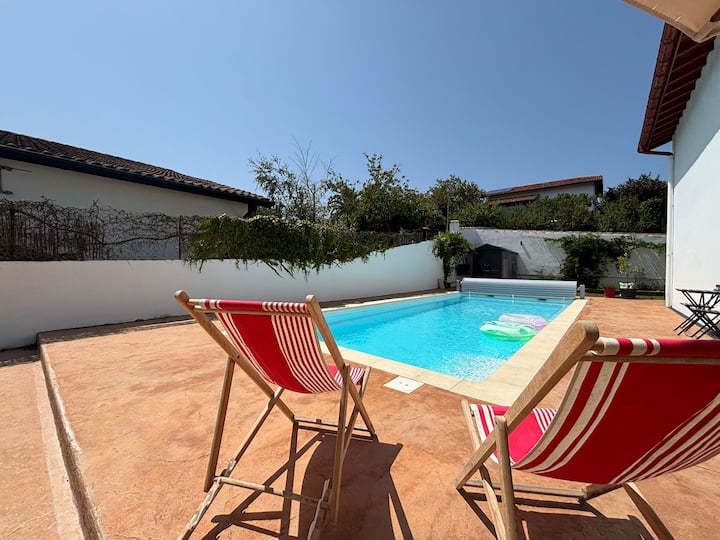 Belle Maison 10 Pers, Piscine Et Jardin à Urrugne - Saint-Jean-de-Luz