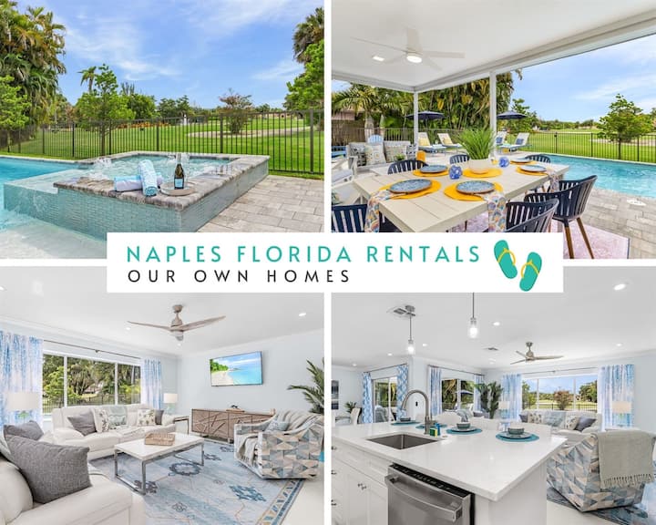 Luxegolf-front Home | 3br/3ba | Htd Pool, Jacuzzi - Naples, FL