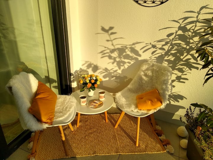 Modernes Sandifin Appartement (Ca. 30qm)mit Küche - Rothenburg ob der Tauber