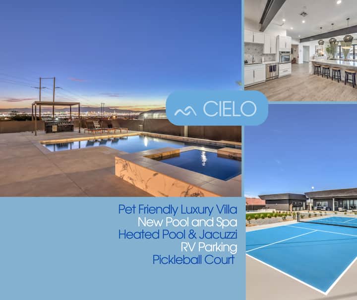 ᨒ Cielo Modern Pool Oasis. Pickleball+dog Friendly - United States