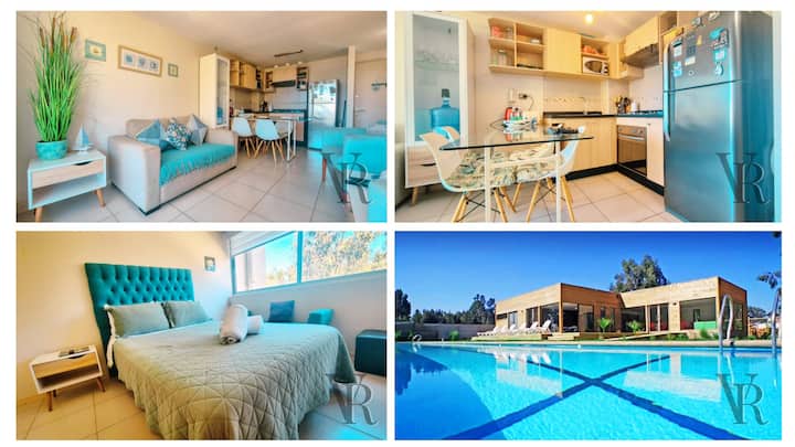 Vr | Algarrobo Mirasol 5 Pax Mar, Piscina, Parking - Algarrobo