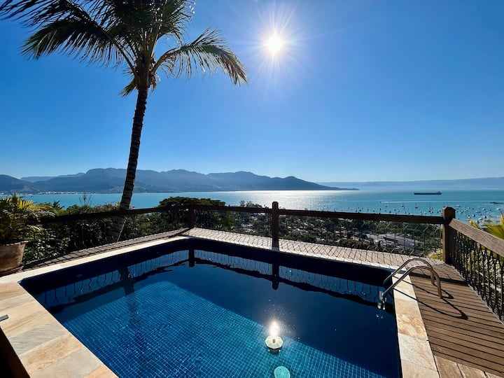 Casa Ampla, Piscina, Churrasqueira E Vista Mar - Ilhabela